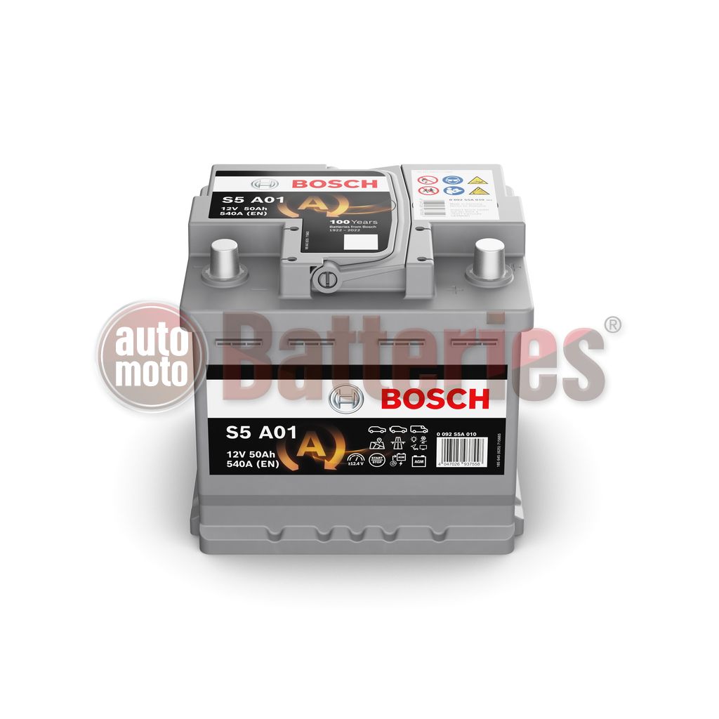 Μπαταρία Αυτοκινήτου BOSCH AGM S5A01 Start Stop 12V 50AH 540EN A Εκκίνησης
