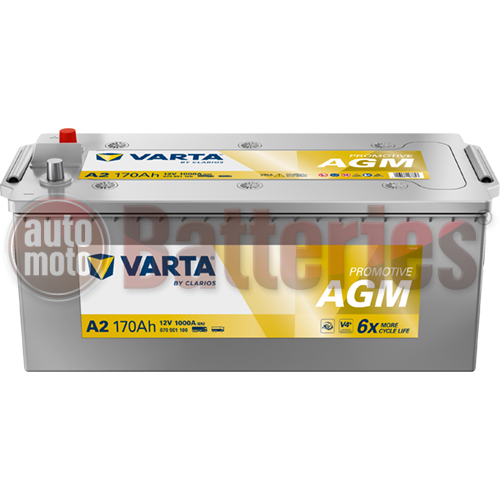 Μπαταρία Varta Promotive AGM A2 12V Capacity 20hr 170 (Ah):EN (Amps ...