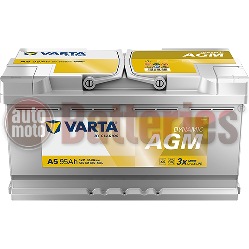 Μπαταρία Varta Dynamic AGM A5 Start Stop 12V Capacity 20hr 95 (Ah):EN ...